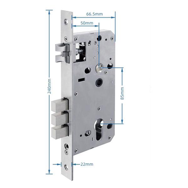 Facial recognition smart lock (Russian lock body optional) – Handleco.SA