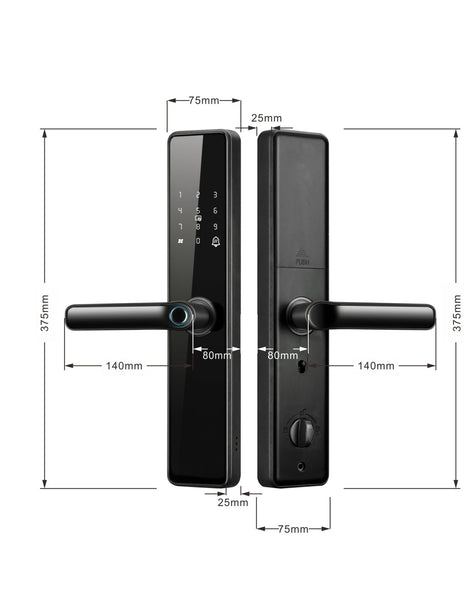 One grip unlocking Intelligent lock (Russian lock optional) – Handleco.SA
